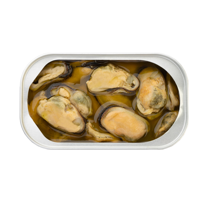 Cole's Smoked Mussels in Olive Oil – Geomar Chile